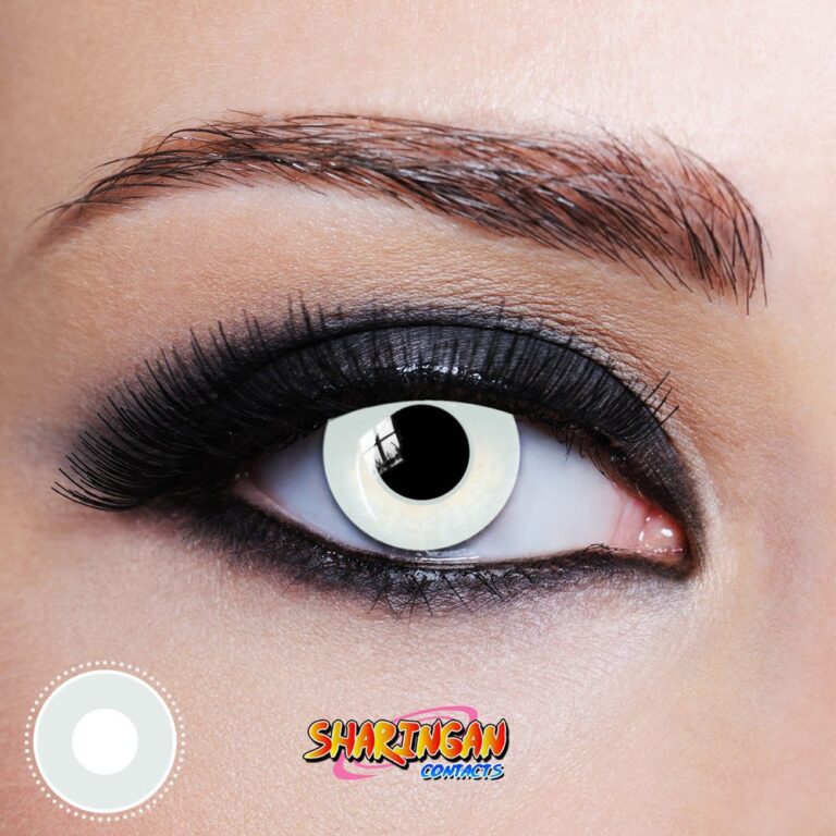 Byakugan Pure White Contacts - Sharingan Contacts - Sharingan.us